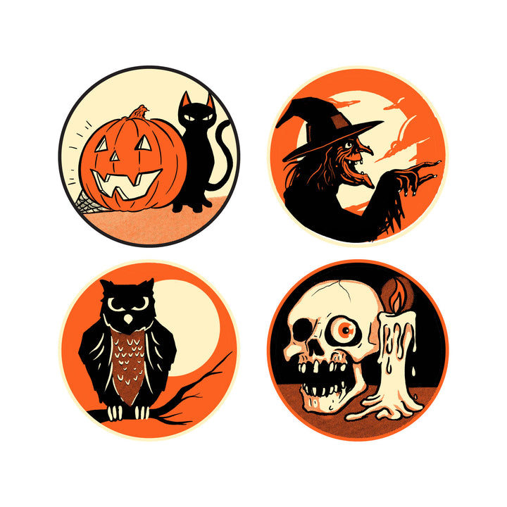 Classic Halloween Sticker Pack (4 ct) – Trick Or Treat Studios