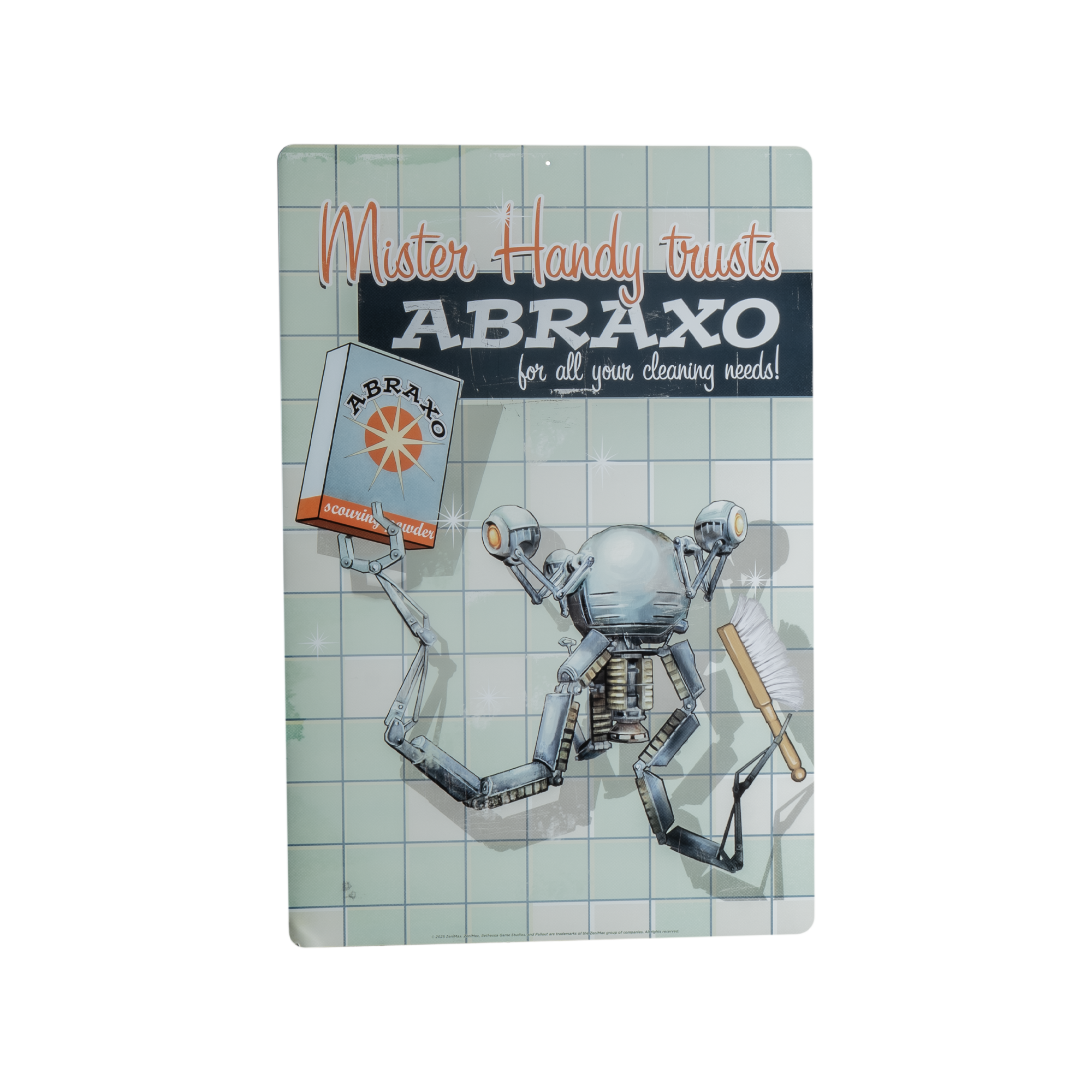 Fallout - Mr. Handy Metal Sign – Trick Or Treat Studios