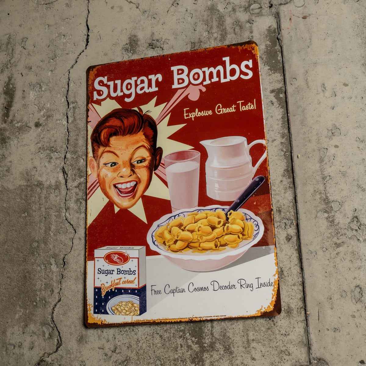 Fallout - Sugar Bombs Metal Sign – Trick Or Treat Studios