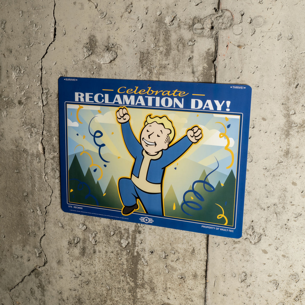 Fallout - Reclamation Day Metal Sign – Trick Or Treat Studios
