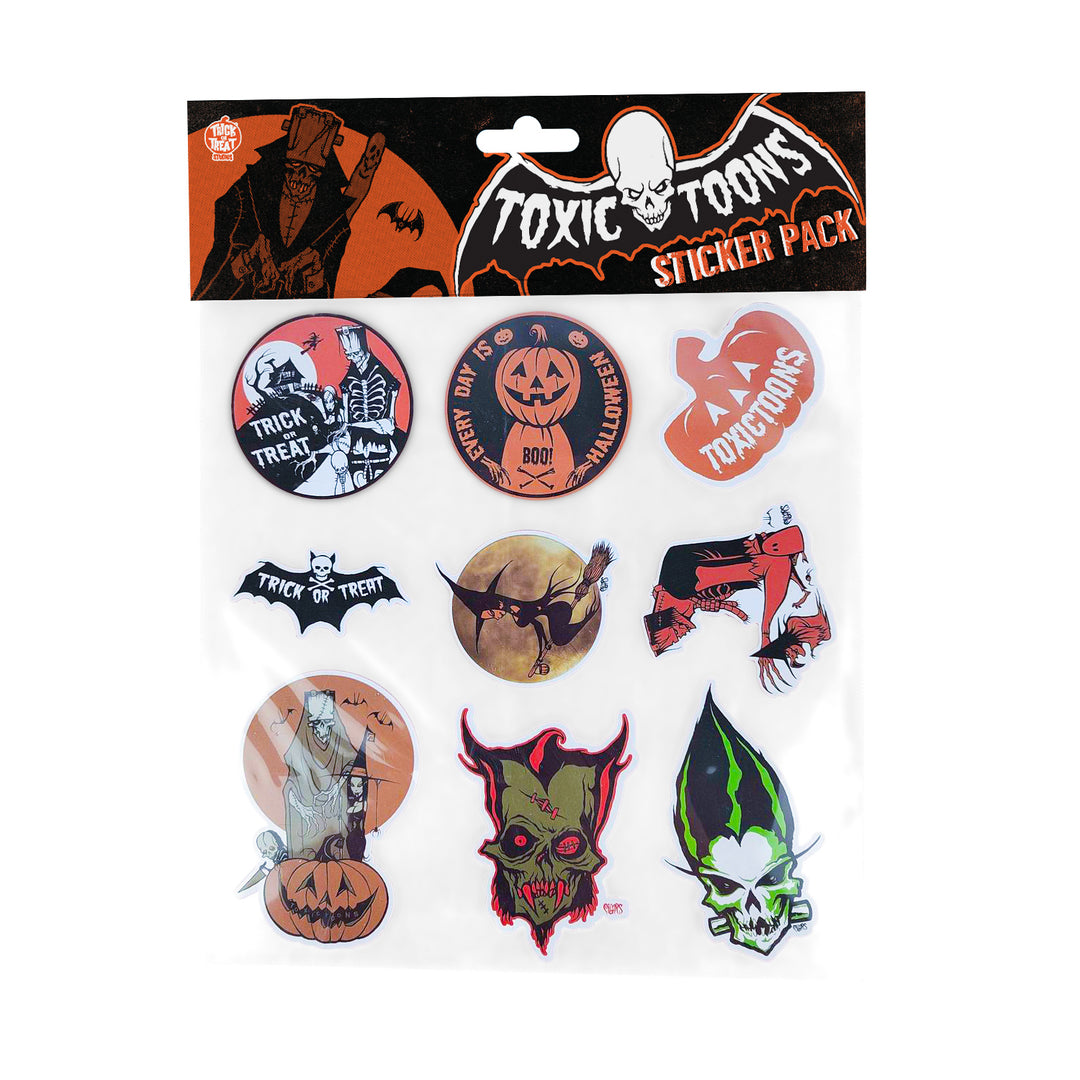 Toxictoons Sticker Pack (9 ct) – Trick Or Treat Studios