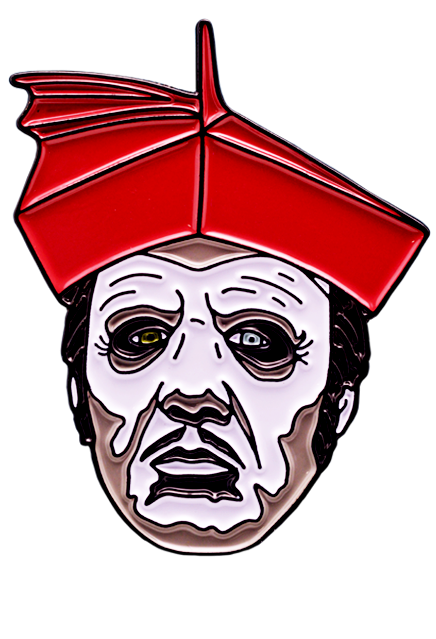 Ghost Cardinal Copia Enamel Pin – Trick Or Treat Studios
